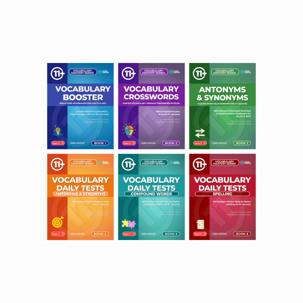 11+ Vocabulary Success Bundle | Synonyms, Antonyms & Cloze — 11 Plus ...
