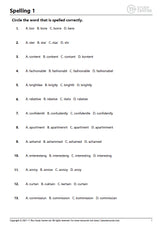 11 Plus Spellings PDF worksheet FREE | 11 Plus Resources